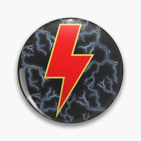 "Lightning Bolt - Thunder" Pin by ChooseYours | Redbubble