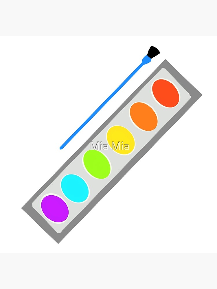 "Watercolor palette sticker" Poster by mfoca | Redbubble