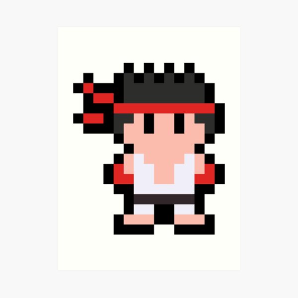 "Pixel Ryu" Art Print for Sale by ImpishMATT | Redbubble