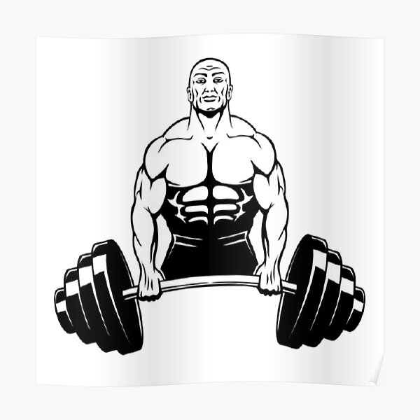 "Bodybuilder muscle man" Poster by Outfitstore24 | Redbubble