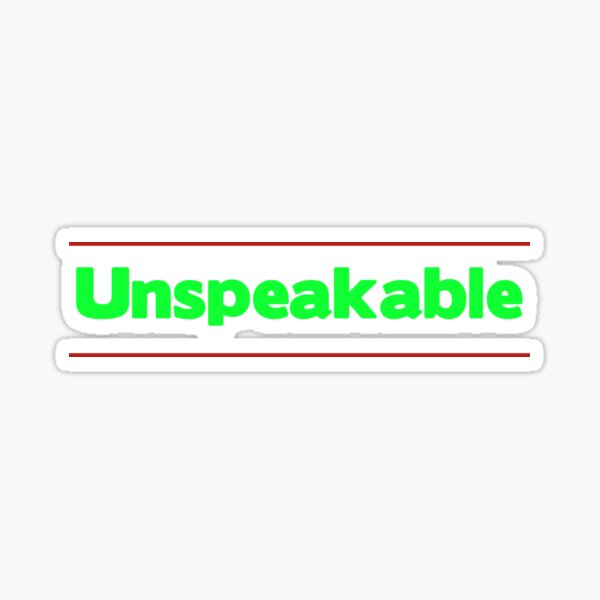 Unspeakable Gaming Stickers | Redbubble
