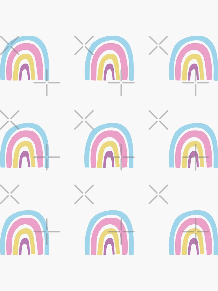 "Pastel rainbow pack" Sticker for Sale by OkihanaShop | Redbubble