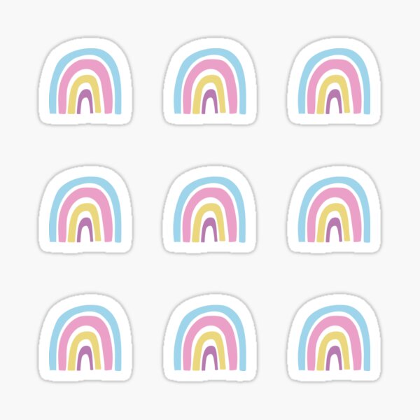 "Pastel rainbow pack" Sticker for Sale by OkihanaShop | Redbubble