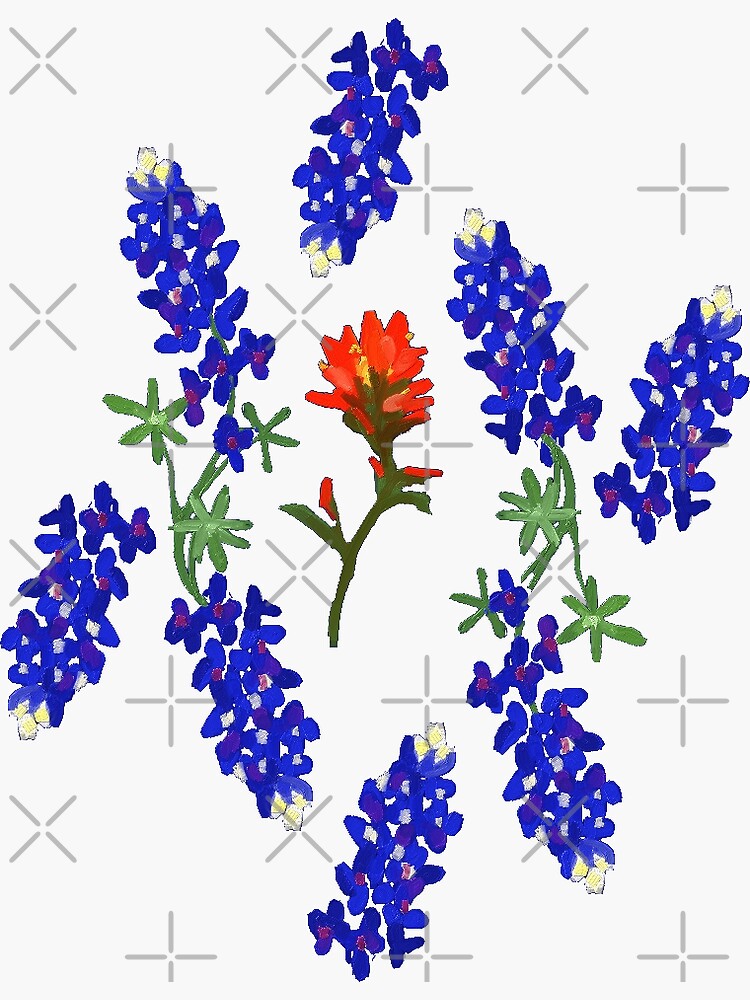 "Texas flowers" Sticker for Sale by the950 | Redbubble