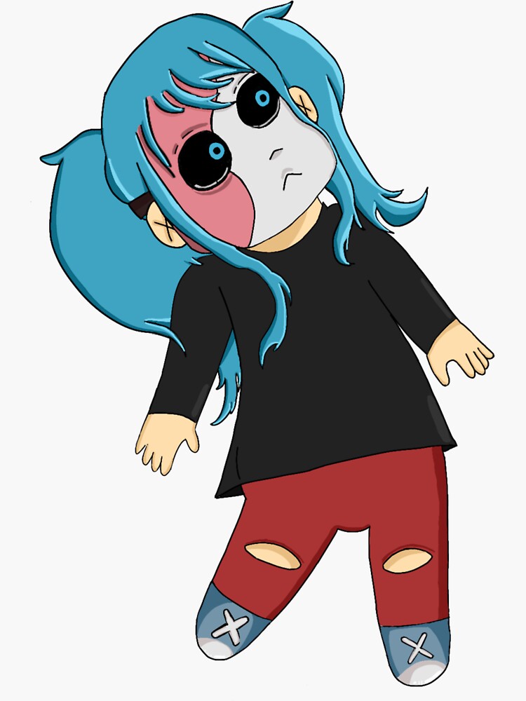 "Sally Face Chibi" Sticker for Sale by n30nstr8jack3t | Redbubble