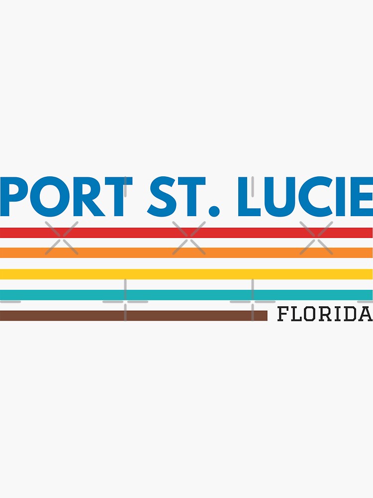 "Port St Lucie Florida" Sticker for Sale by Taumaturgo | Redbubble