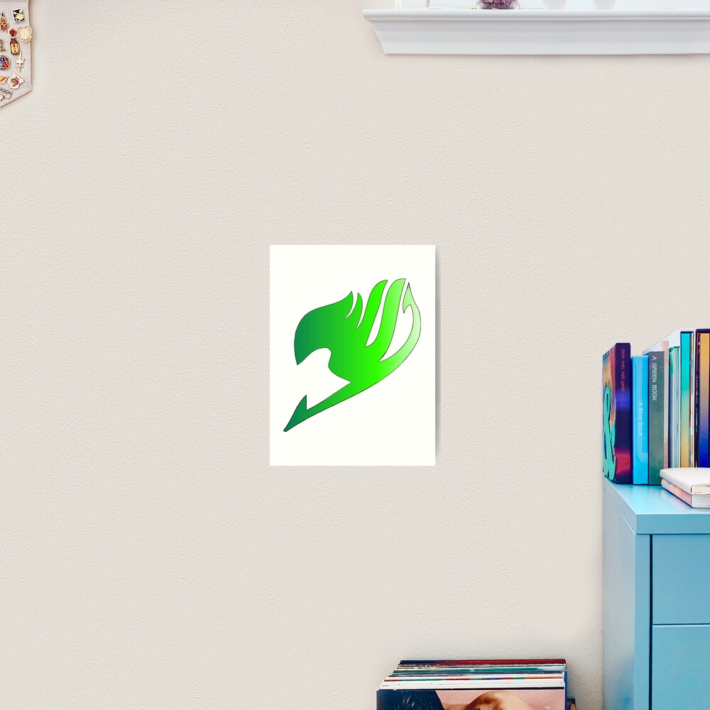 "Fairy Tail Green fade symbol" Art Print by Secarus | Redbubble