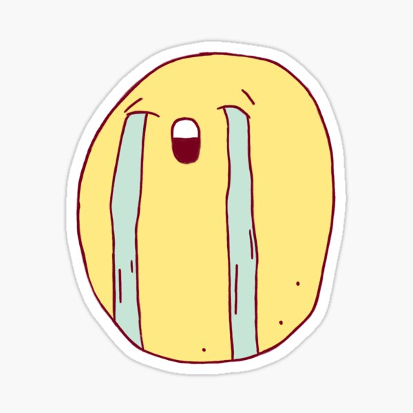 "Crying potato" Sticker by Alicesocal | Redbubble