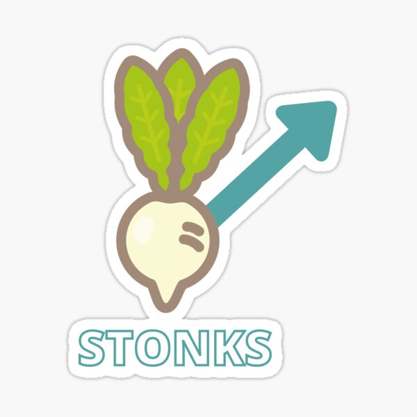 "STONKS" Sticker by ShirtyJims | Redbubble