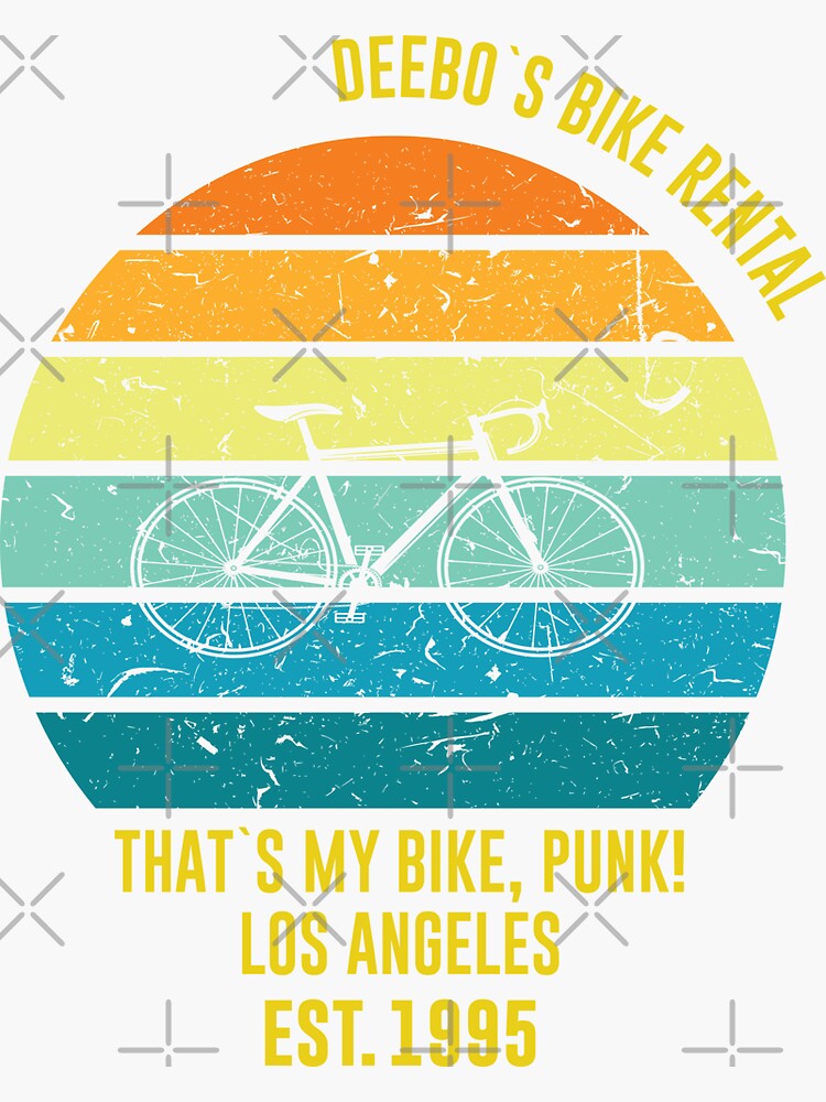 Deebodeebos Bike Rental Thats My Bike Punk 1995 Sticker For Sale By Aminezx Redbubble