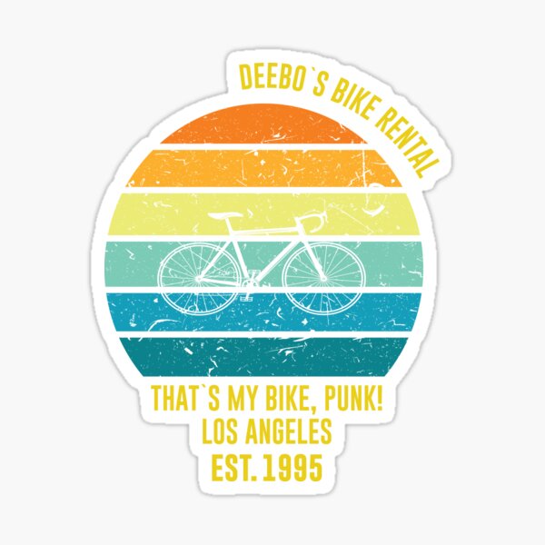 "deebo.Deebo's Bike Rental That's My Bike Punk 1995" Sticker for Sale ...