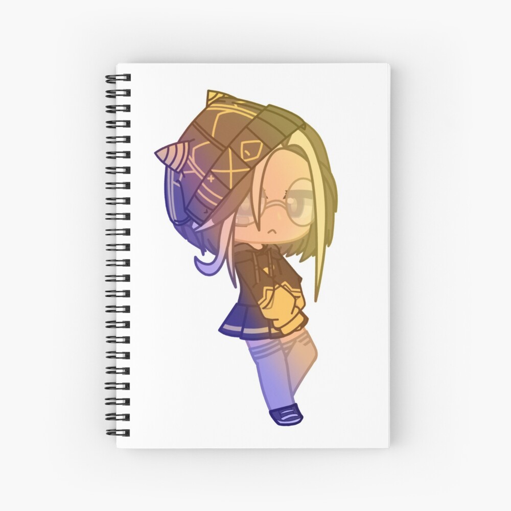 "Gacha girl" Spiral Notebook by EmeraldCucumbaa | Redbubble