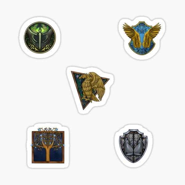 "Kotlc Crests Set #1" Sticker for Sale by nlmarte | Redbubble