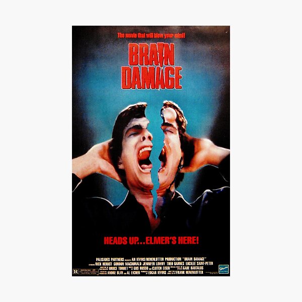 Lámina fotográfica «Brain Damage también conocido como Elmer VHS COVER ...