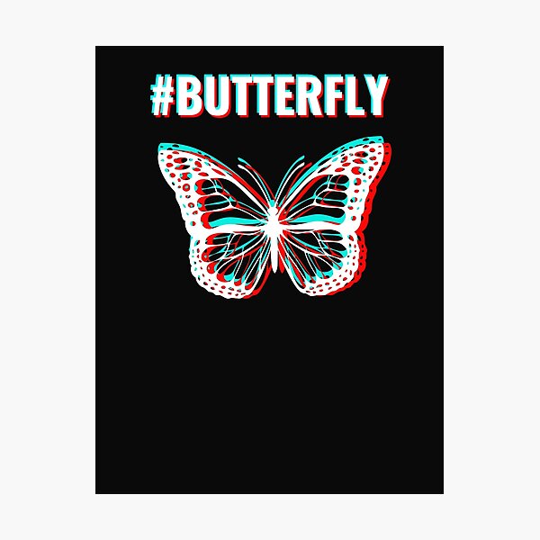 "tik tok one butterfly hbutterflys tattoos" Photographic Print by miro ...