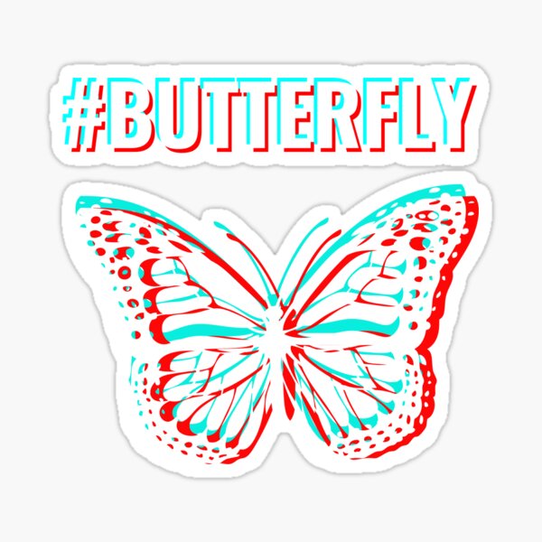 "tik tok one butterfly hbutterflys tattoos" Sticker for Sale by miro ...