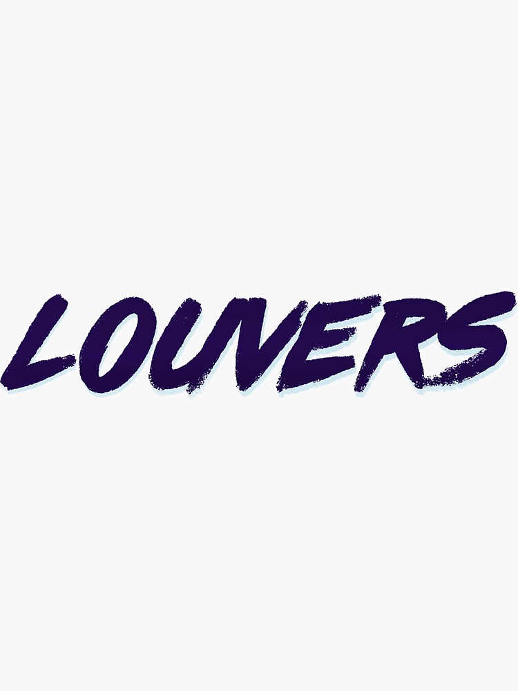 "Louvers Logo" Sticker for Sale by Louvers | Redbubble