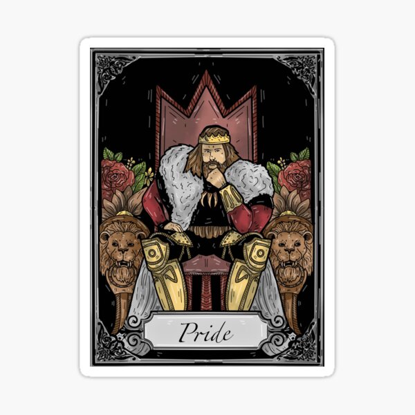 "Seven Deadly Sins - Pride" Sticker by theSadartist | Redbubble