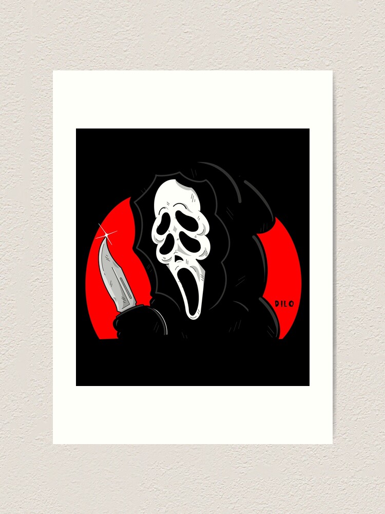 "Trippy Ghost face Horror Icon" Art Print by DiLo-Draws | Redbubble