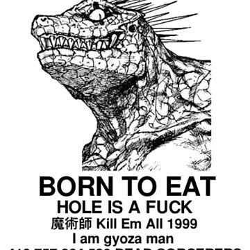 "Born To Eat" Classic T-Shirt by bryansoto | Redbubble
