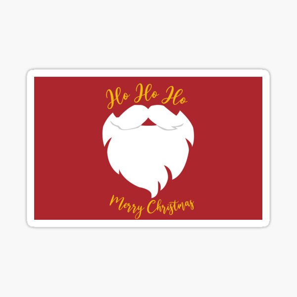 "Santa's Beard" Sticker for Sale by WonderlandVect | Redbubble