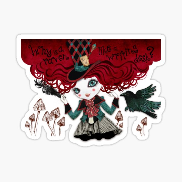 "Mad Riddle" Sticker for Sale by sandygrafik | Redbubble