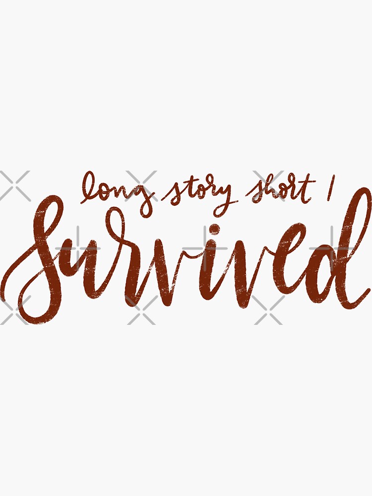 "long story short" Sticker by staceygall | Redbubble
