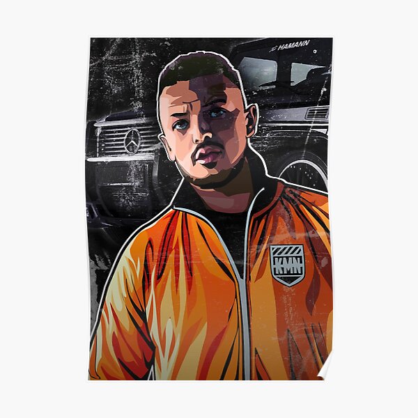 "AZET KMN GANG / Deutschrap / HipHop / Rapmusik" Poster von rapposter ...