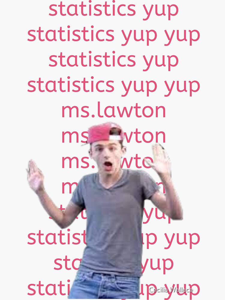 "Timothee Chalamet Statistics Sticker" Sticker by cecewallace | Redbubble