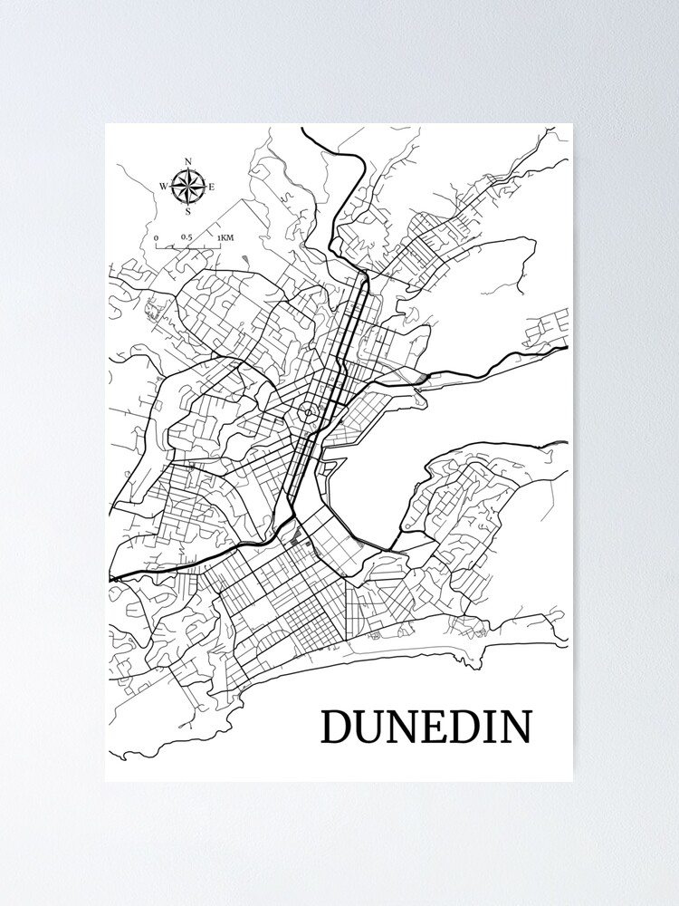 "Dunedin City Map Art" Poster for Sale by localprideart | Redbubble