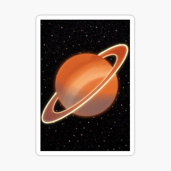 "Saturn " Sticker by baroqueviolins | Redbubble