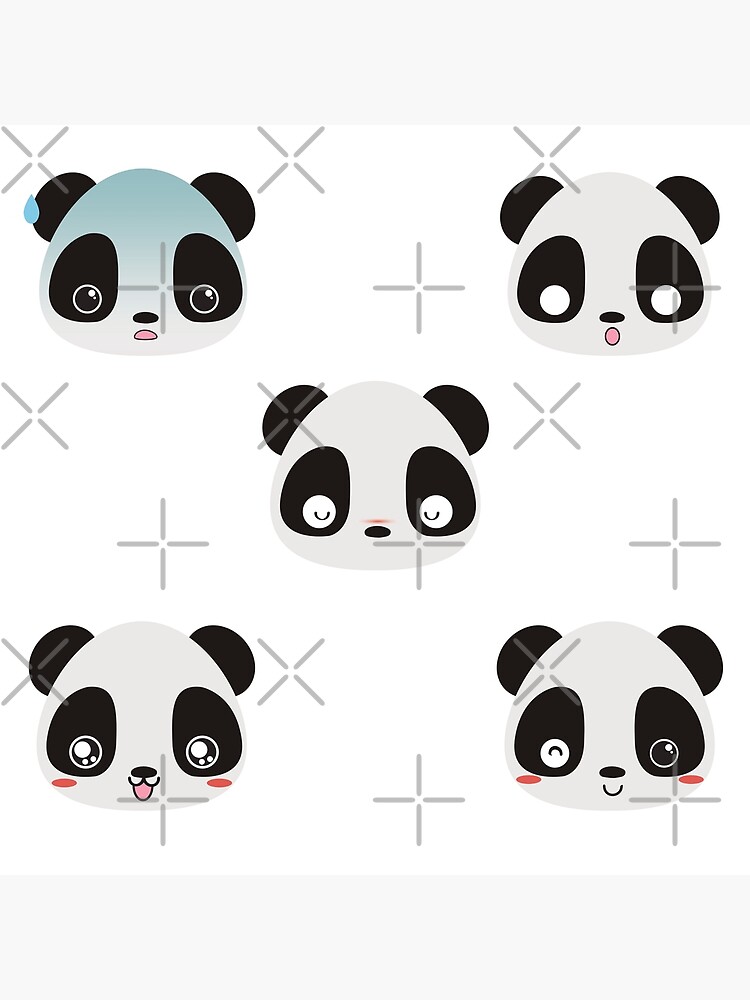 Póster «Pack de osos panda kawaii 1» de blm-bsc | Redbubble