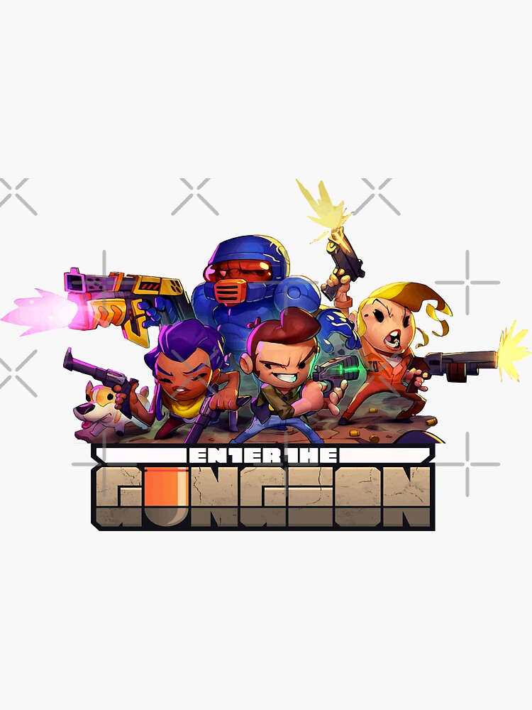 "The Gungeoneers - Enter the Gungeon" Sticker for Sale by Clarkrd2 ...