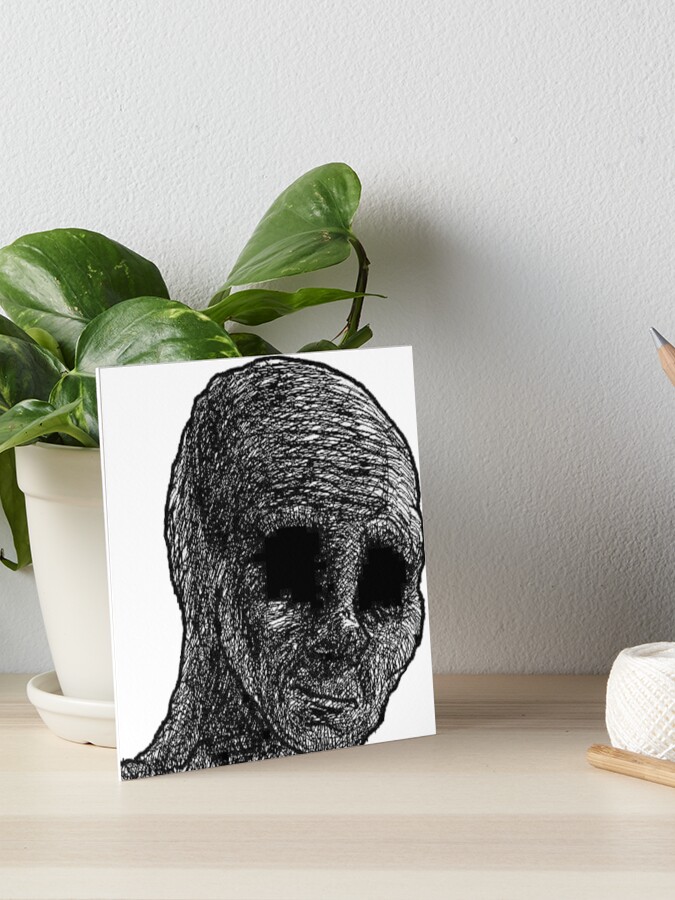 "Depressed Wojak" Art Board Print for Sale by BeauStore | Redbubble