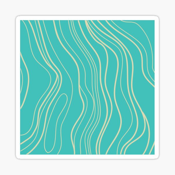 "Wavy" Sticker for Sale by Kamaloca | Redbubble