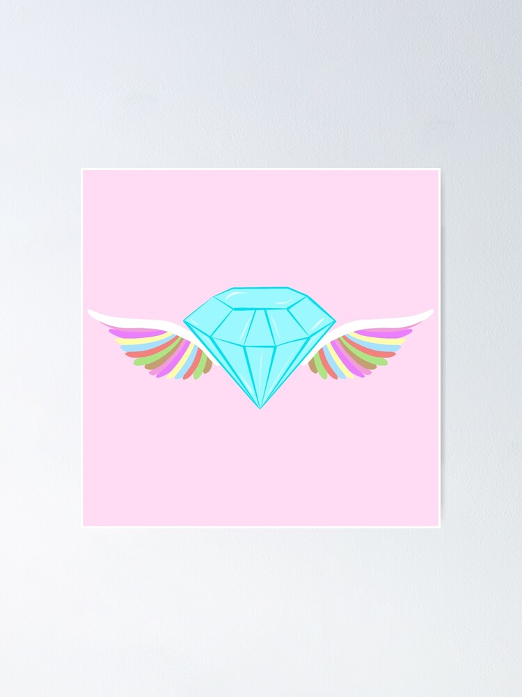 "Flying diamond" Poster for Sale by misinka | Redbubble