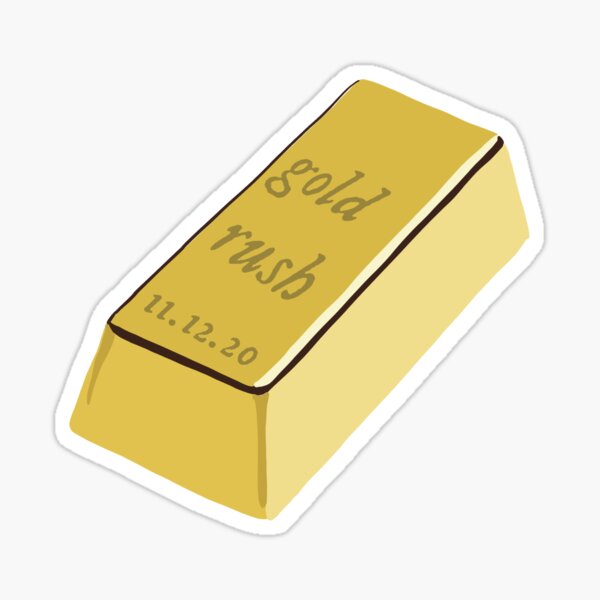 "GOLD RUSH // TAYLOR SWIFT" Sticker for Sale by annikaroberto | Redbubble