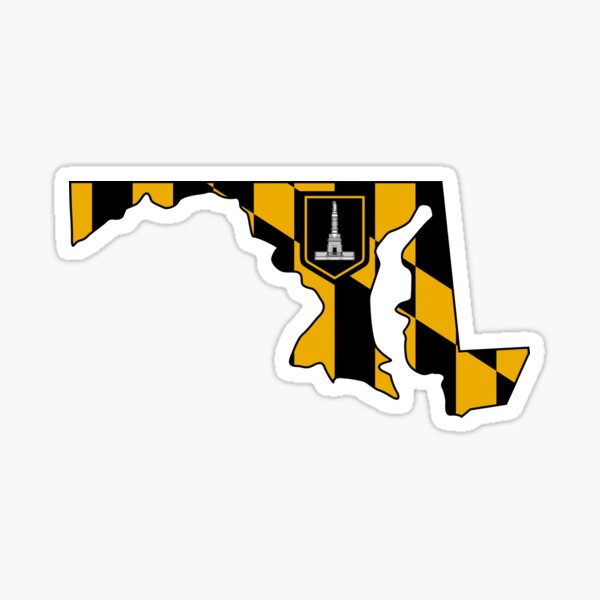 "Baltimore Flag Maryland" Sticker by StateSymbols | Redbubble
