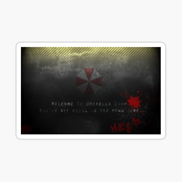 "Resident Evil " Sticker for Sale by alessiofano | Redbubble