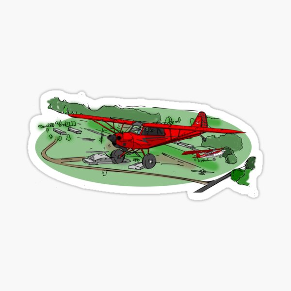 "Peach State Aerodrome GA2" Sticker by Statepallets | Redbubble