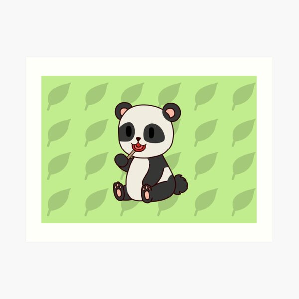 "Sakura - Panda with paddle" Art Print by Dreams-Huntress | Redbubble