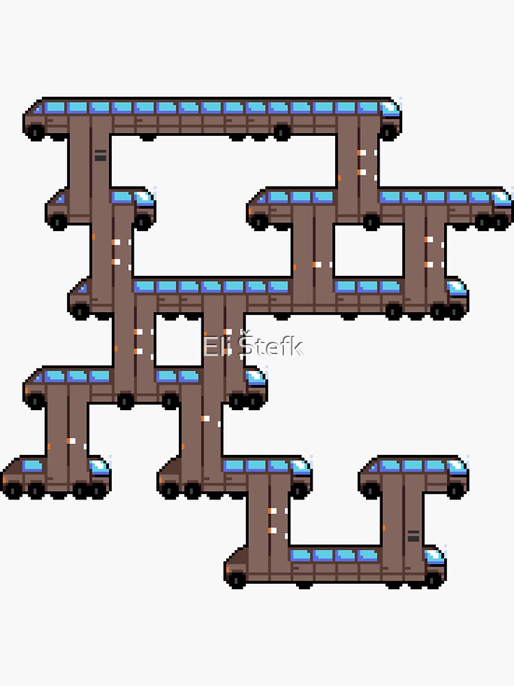 "Celeste Intro Car Tileset - Frame" Sticker for Sale by Johnystar ...