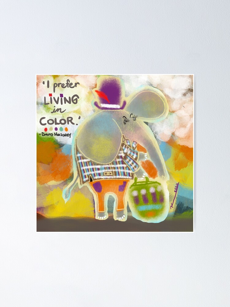 "Living in Color" Poster for Sale by KriscoArt | Redbubble