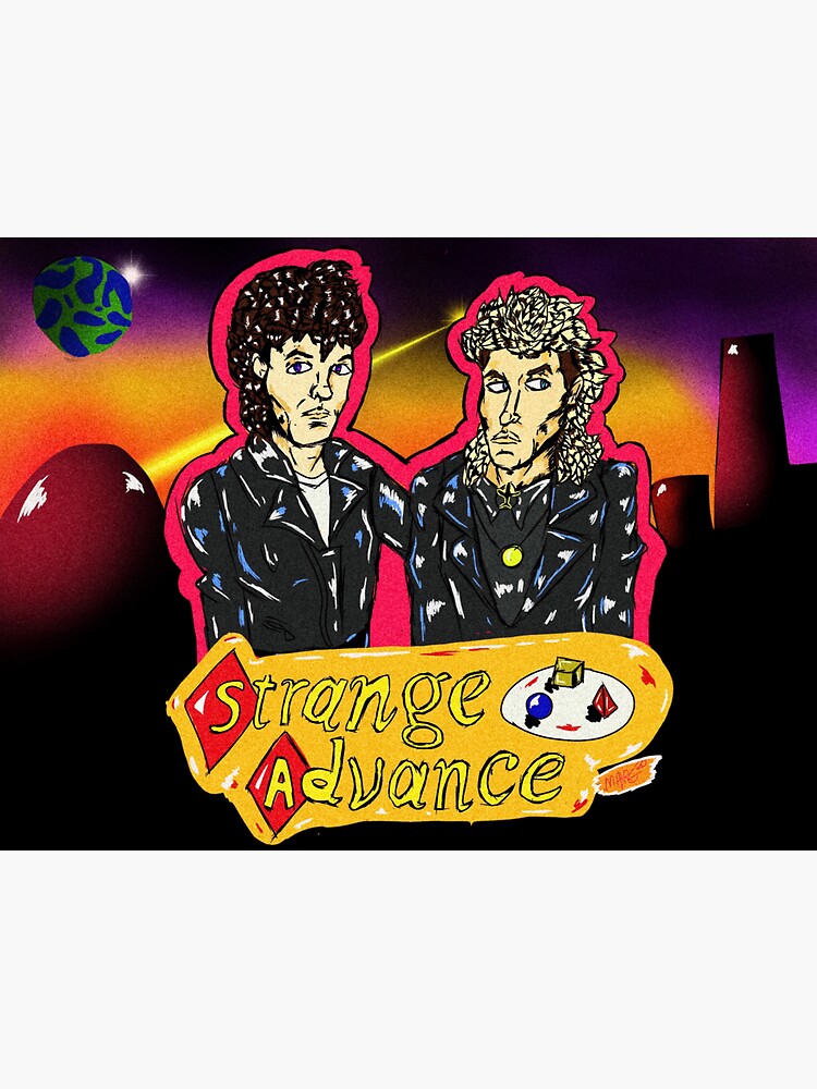 "Strange Advance band " Sticker by Blackened88 | Redbubble