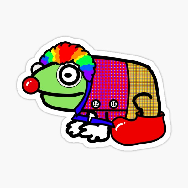 "Clown Frog" Sticker for Sale by firstroundpixel | Redbubble