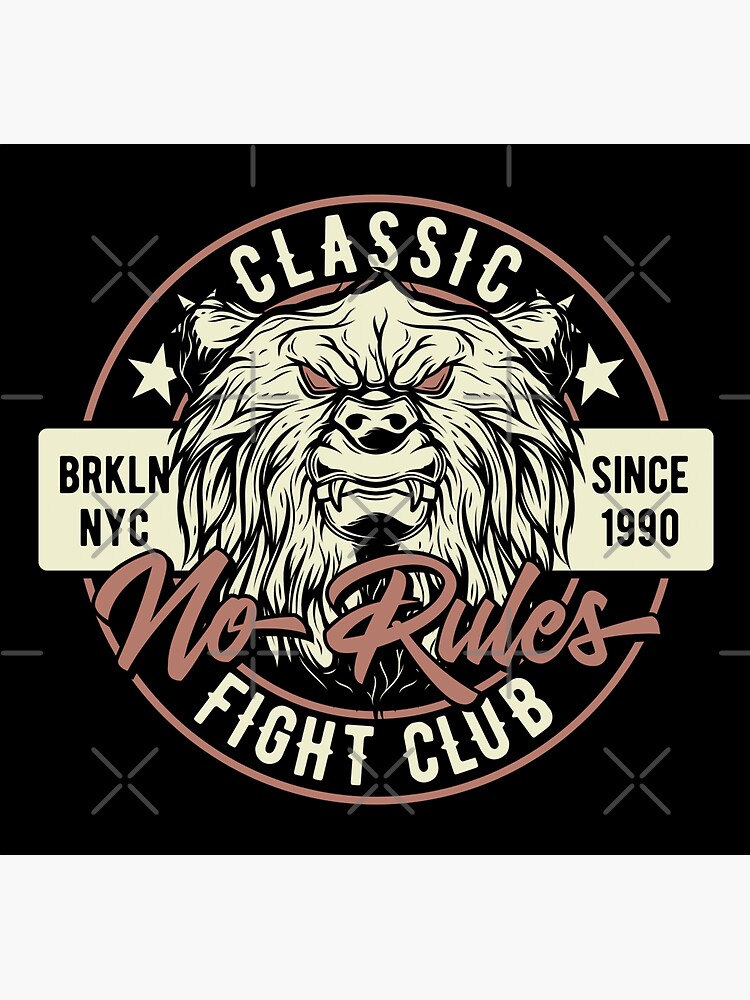 "Classic No Rules Fight Club - Brooklyn, NYC" Sticker for Sale by ...
