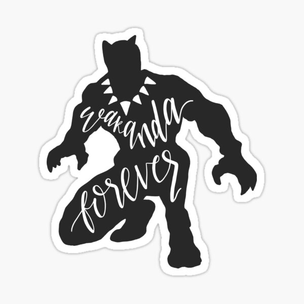"Wakanda Forever" Sticker for Sale by lynchshayna | Redbubble