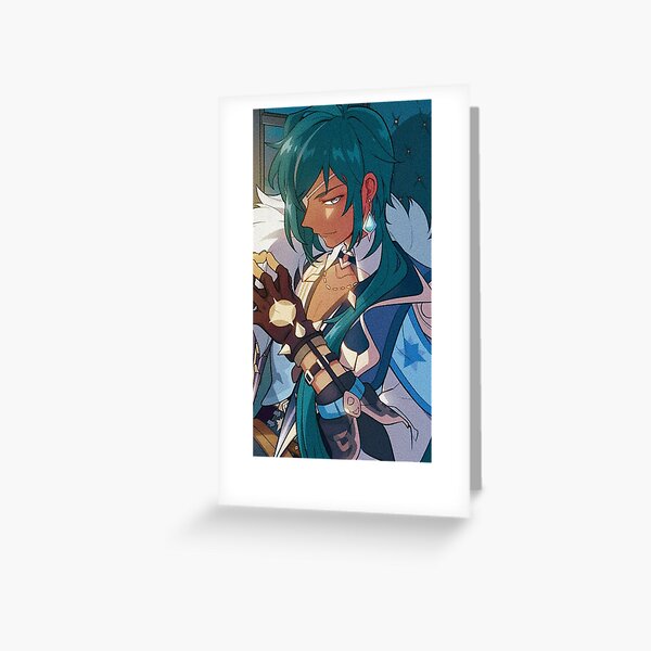"Genshin Impact Kaeya Wallpaper" Greeting Card by prnghrn | Redbubble