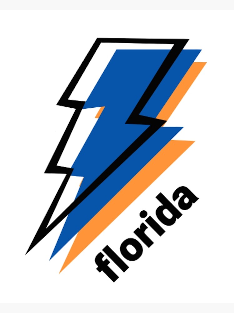 "Florida lightning bolt" Poster by lainef | Redbubble