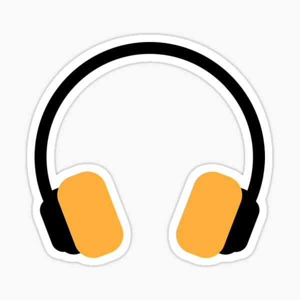 "cute design headphone " Sticker for Sale by asif4u07 | Redbubble